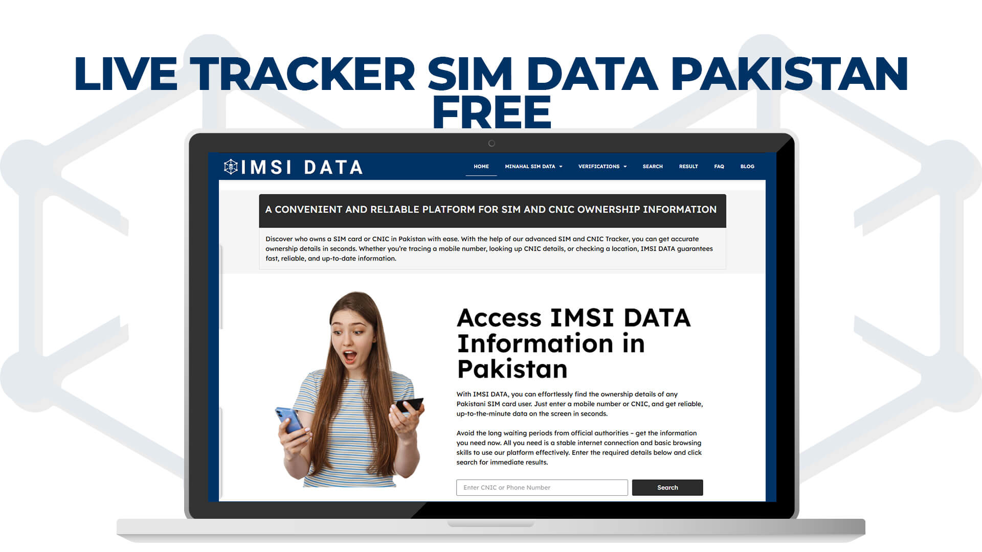 IMSI DATA - Pakistani SIM and CNIC Ownership Details