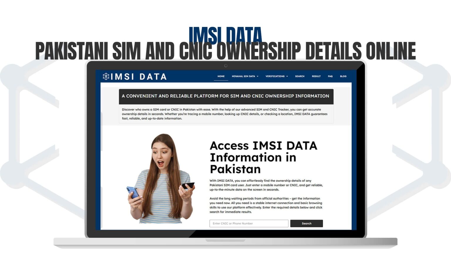 IMSI Data - Pakistani SIM And CNIC Ownership Details Online
