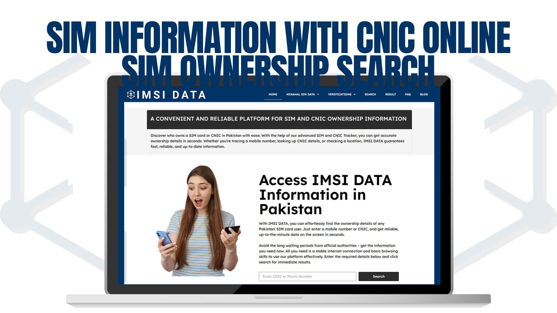 IMSI DATA - Pakistani SIM and CNIC Ownership Details